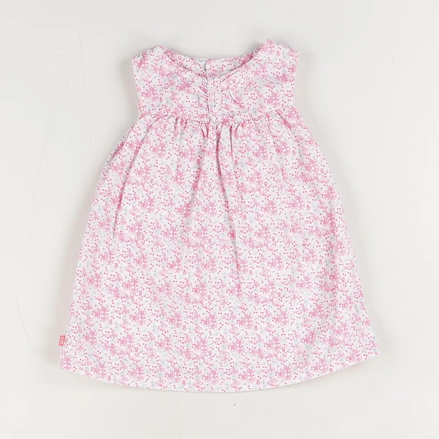 Robe blanc - Obaibi - Fille 3 mois - Seconde Main